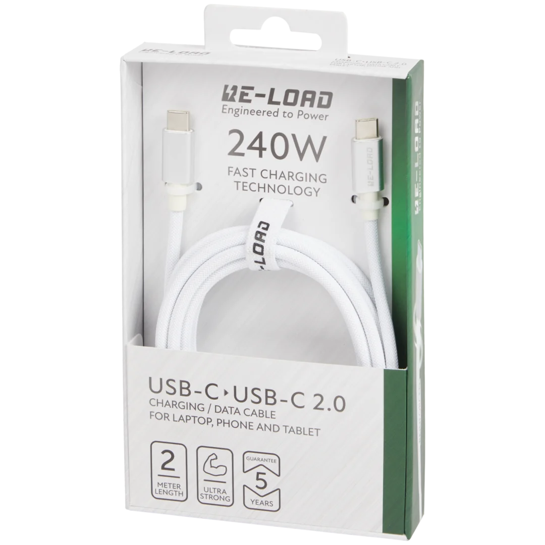 Câble de charge rapide et de transfert de données Re-load USB-C à USB-C ...