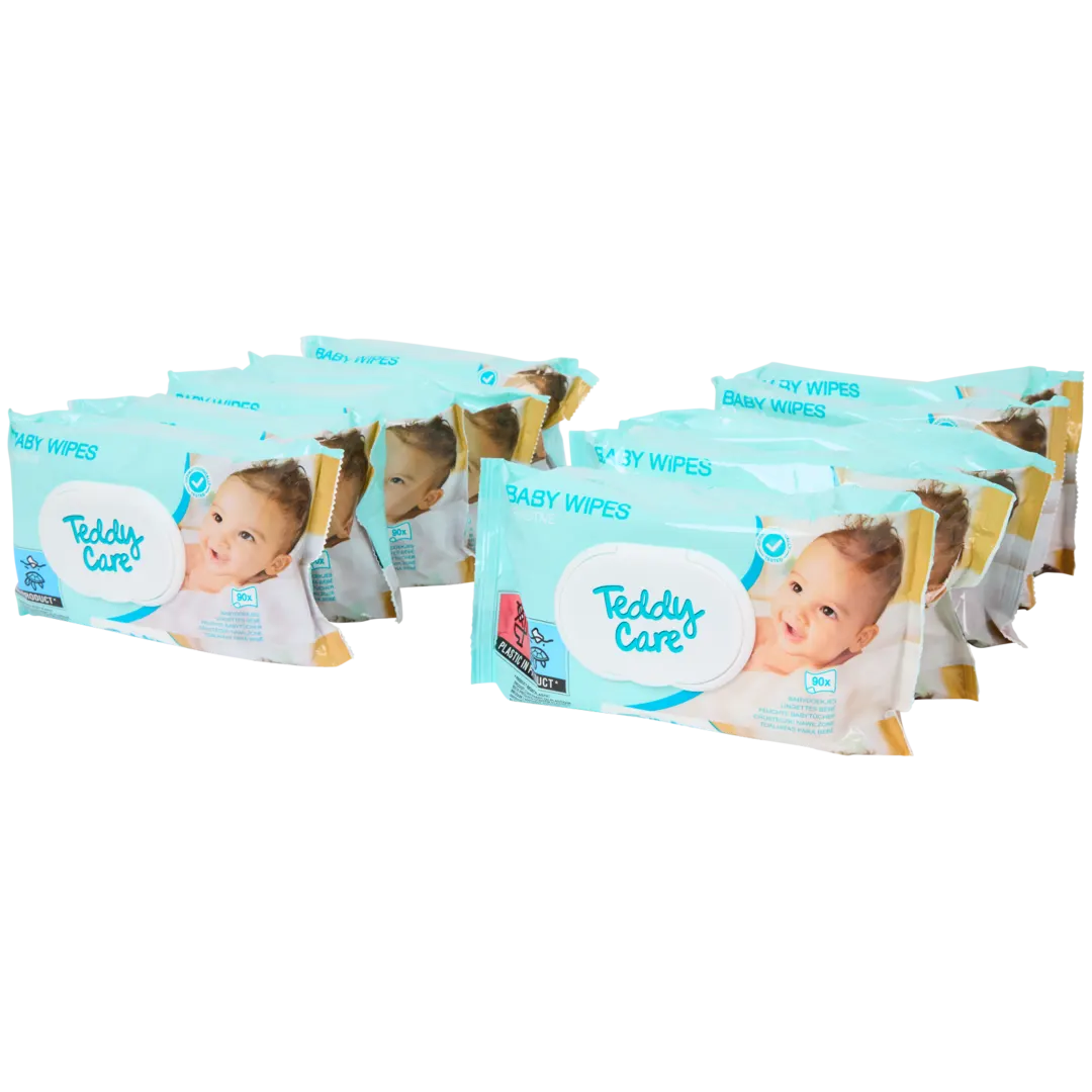 Teddy Care voordeelverpakking babydoekjes Sensitive 10 Stuks | Action BE