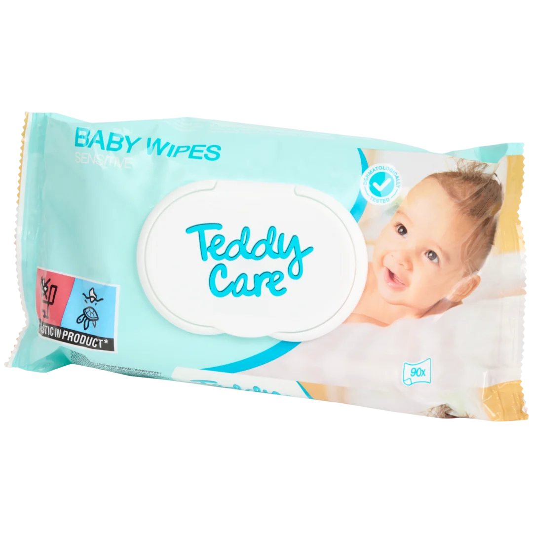 Teddy Care babydoekjes Sensitive 90 Stuks | Action NL