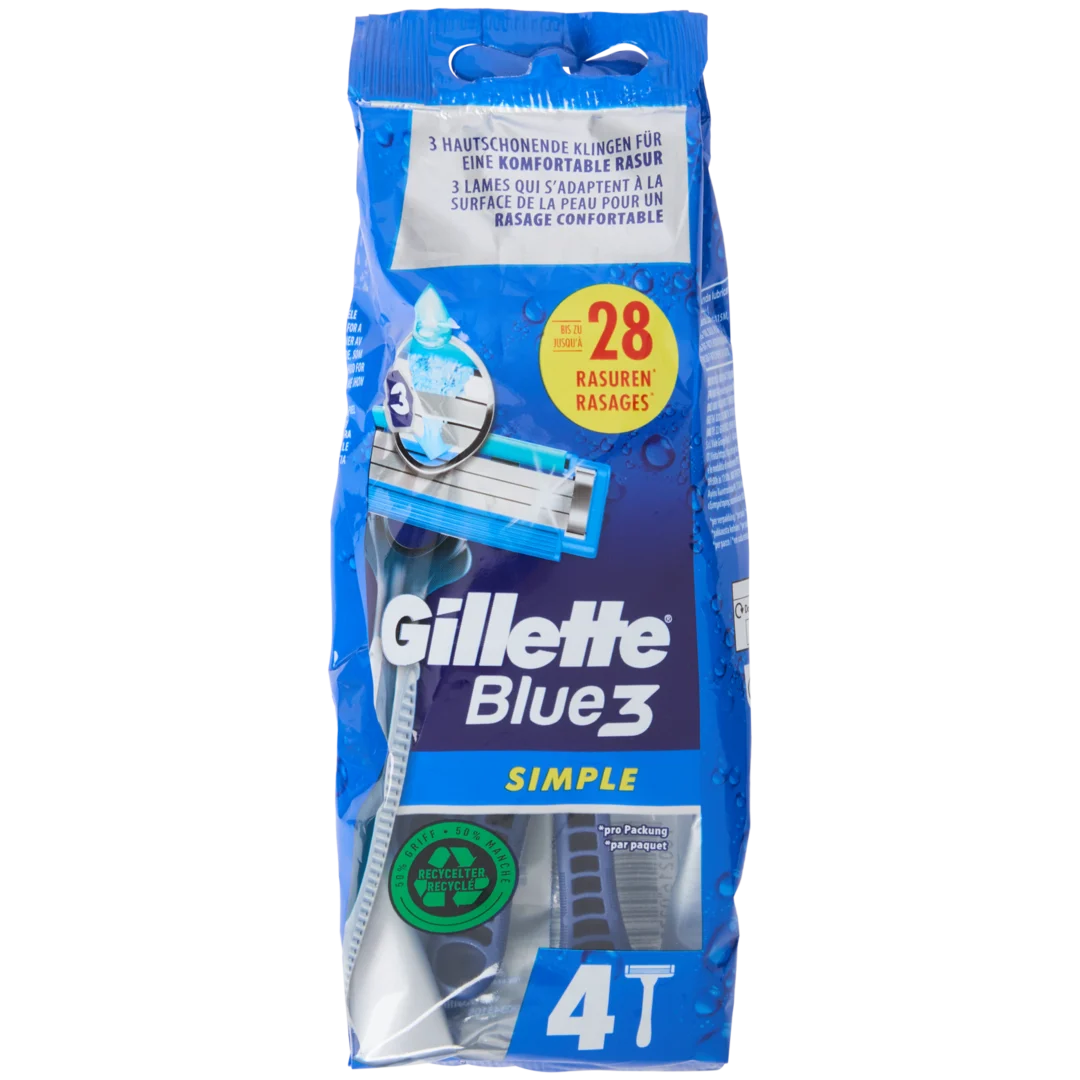 Gillette Blue3 scheermesjes Simple | Action BE