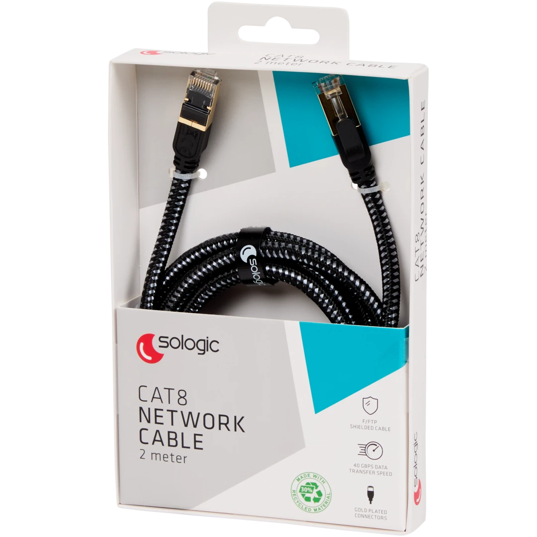 Sologic netwerkkabel CAT 8 2 m | Action NL