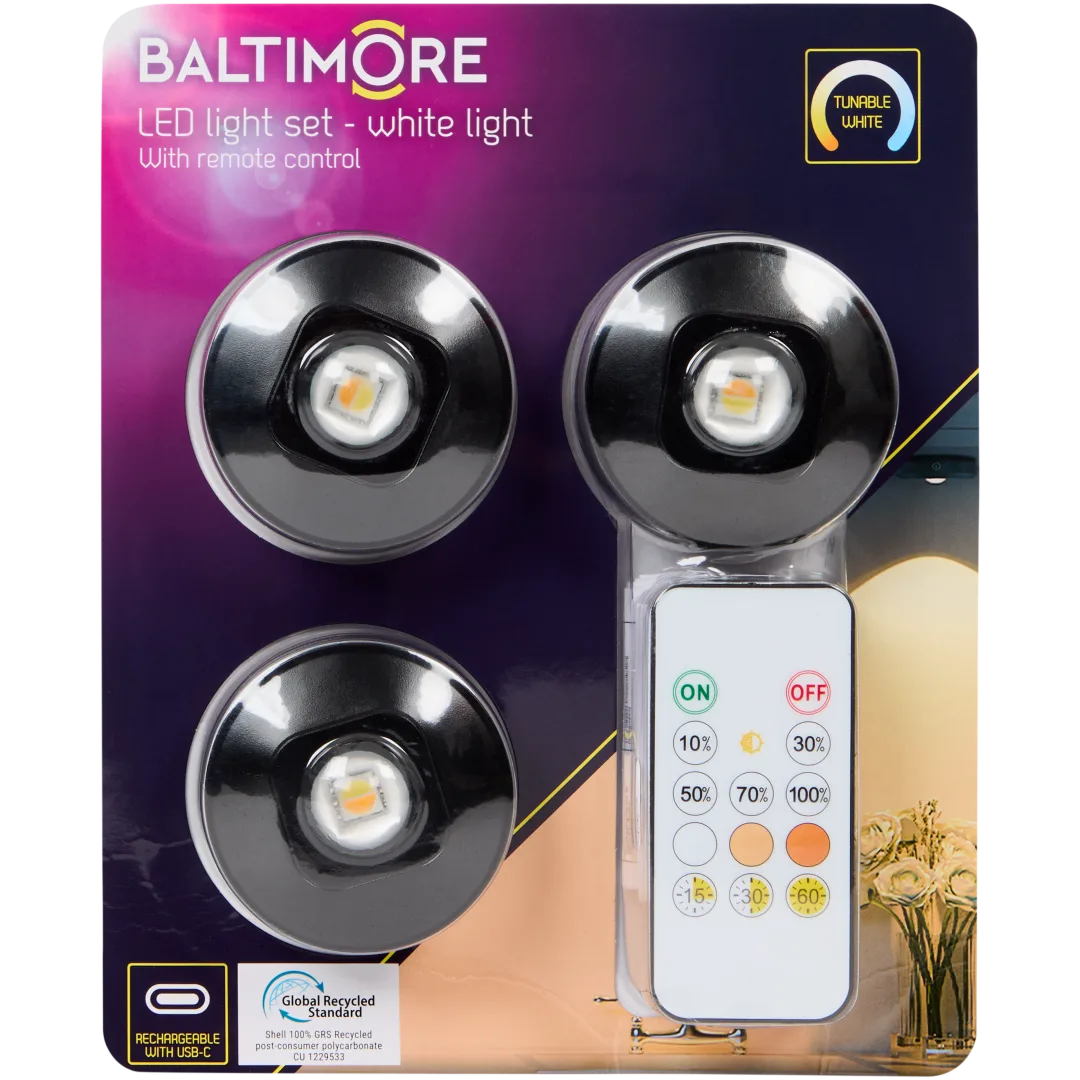 Baltimore oplaadbare ledlampen | Action NL