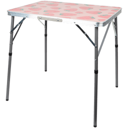Table de camping Froyak – 75 x 55 x 70 cm, Blanc, Aluminium | Action FR