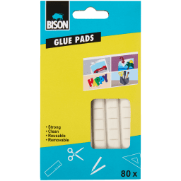 Bison Patafix plakgum – 80 stuks, Wit | Action NL