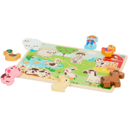 Mini Matters houten puzzel – 8-delig | Action NL