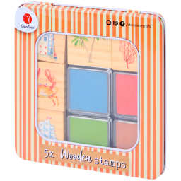 Kit tampons en bois DécoTime | Action FR