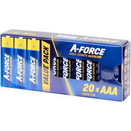 Piles A-Force AAA 20 Pièces | Action FR