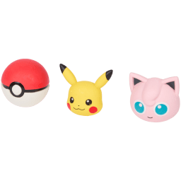 Pokémon 3D gummen of potloodtoppers – 3-delig | Action NL