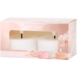 Bougies chauffe-plat LED – Ø 6 x 3 cm, 2 pièces | Action FR