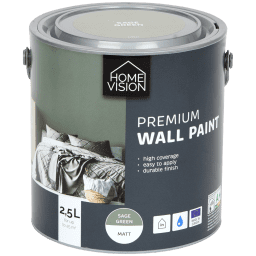 Peinture murale mate premium Home Vision Sage Green Vert | Action FR